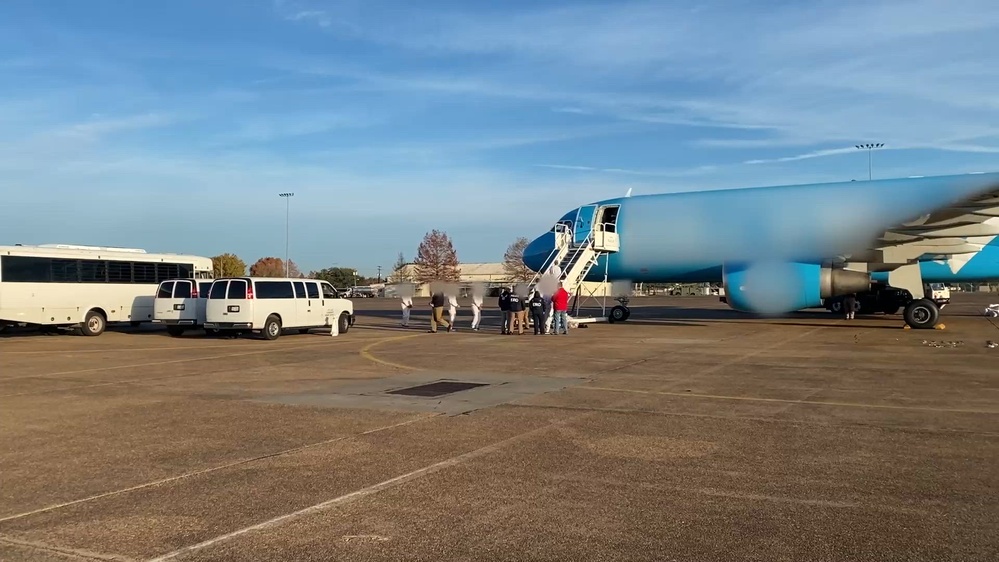 DVIDS - Video - ICE conducts single adult, family unit removal flights ...