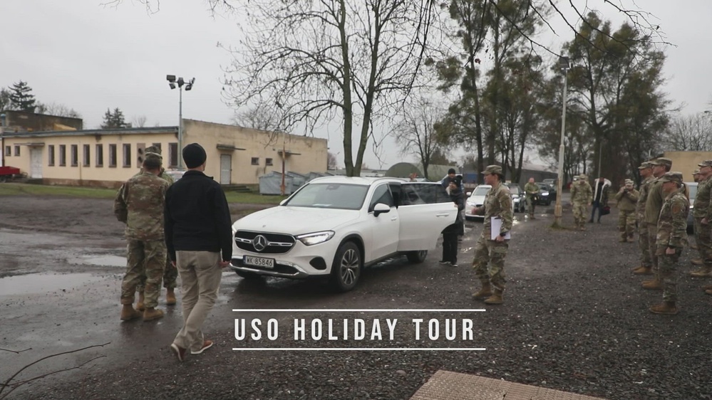 DVIDS - Video - Sustainment Soldiers Participate in USO Holiday Tour