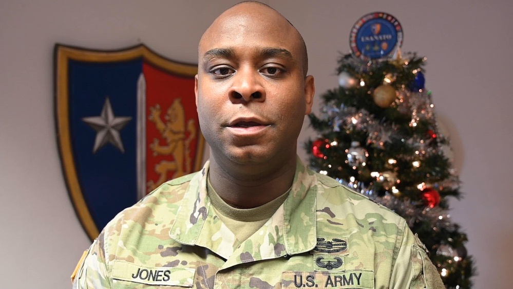 DVIDS - Video - Sgt. 1st Class Cory Jones - Holiday Greetings
