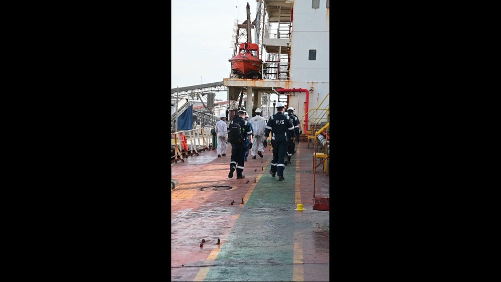 DVIDS - Video - Coast Guard conducts containership inspection at ...