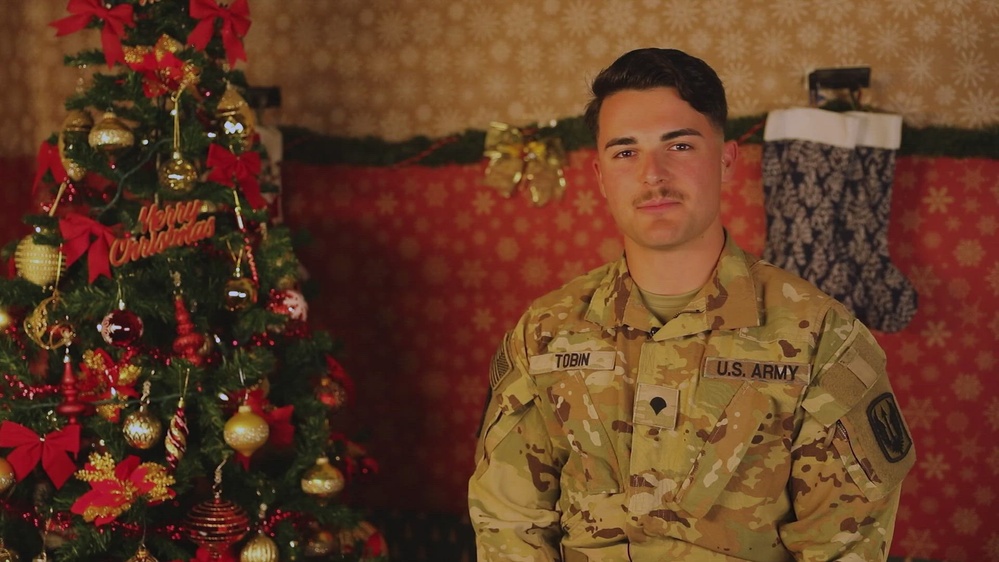 DVIDS - Video - Spc. Gabriel Tobin, Holiday Greeting