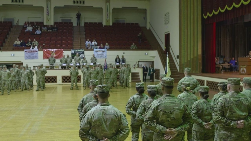 DVIDS - Video - Full ceremony: 2-112th IN deployment ceremony