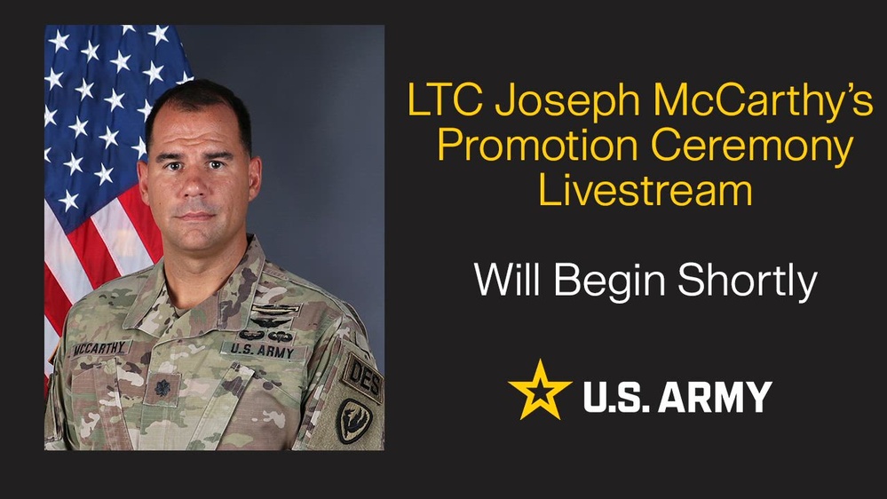DVIDS - Video - COL Joseph McCarthy Promotion