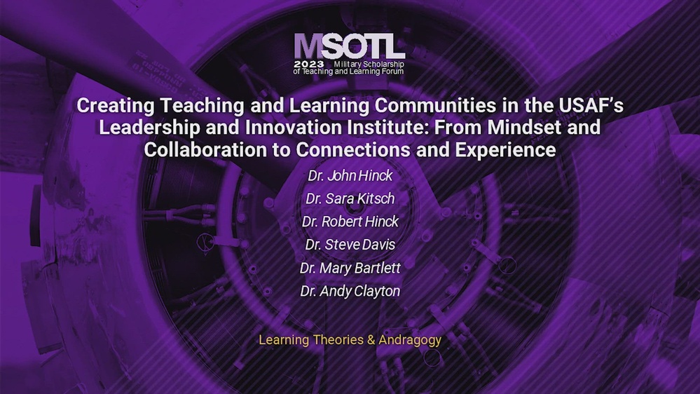 DVIDS - Video - Creating Teaching and Learning Communities in the USAF ...