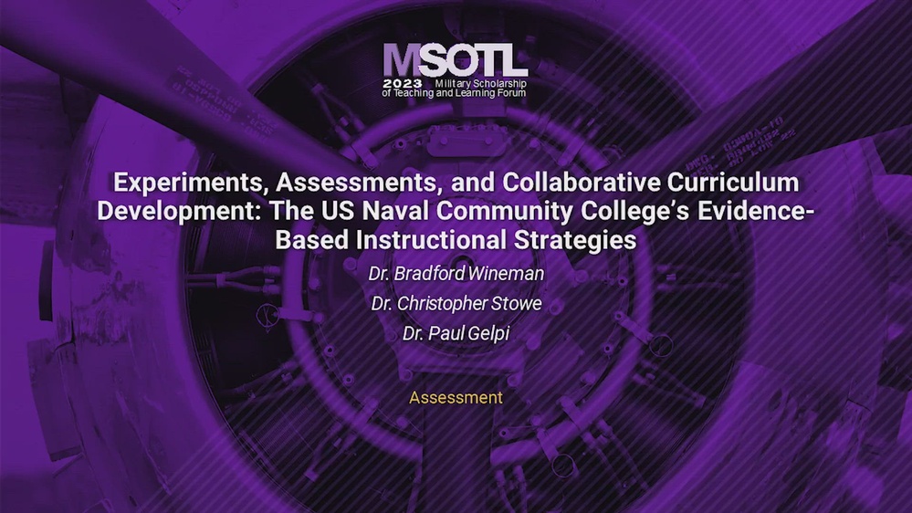 DVIDS - Video - Experiments, Assessments, and Collaborative Curriculum Development - US Naval ...