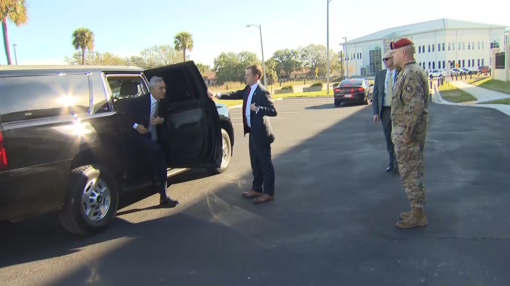 DVIDS - Video - NATO Secretary General arrives at the US SOCOM