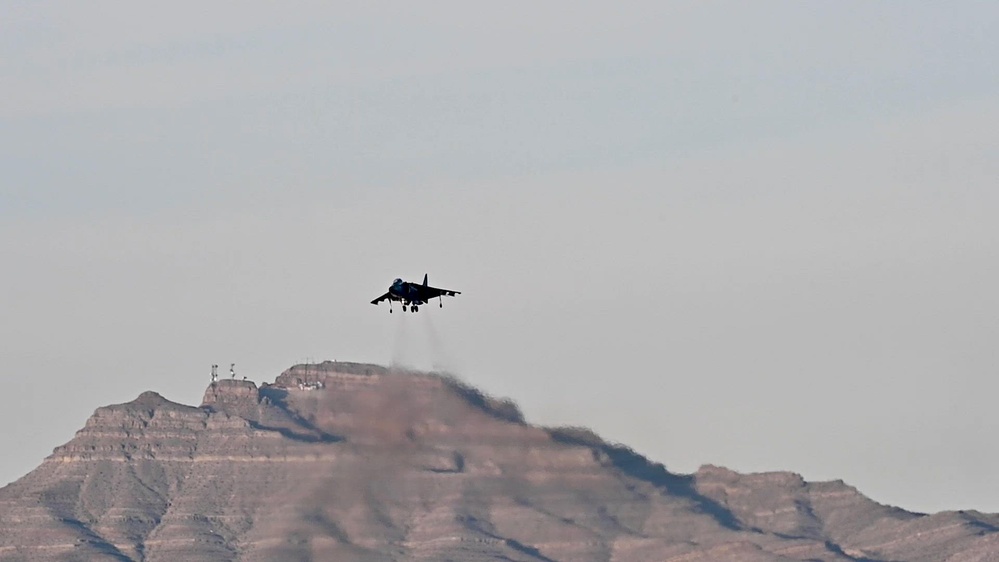 DVIDS - Video - AV-8B Harrier vertical landing at Nellis Air Force Base
