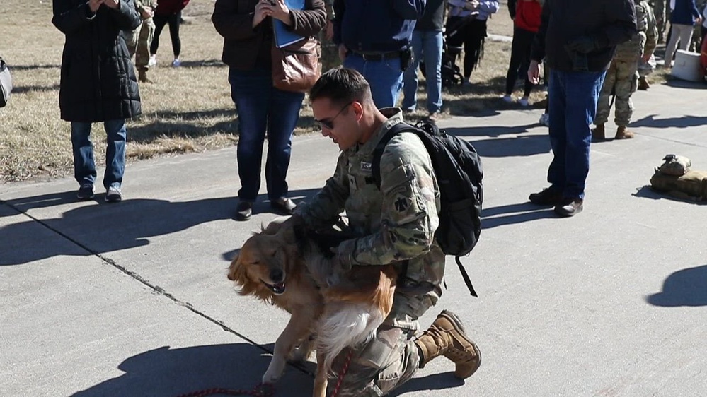 DVIDS - Video - Soldier reunites with dog after deployment