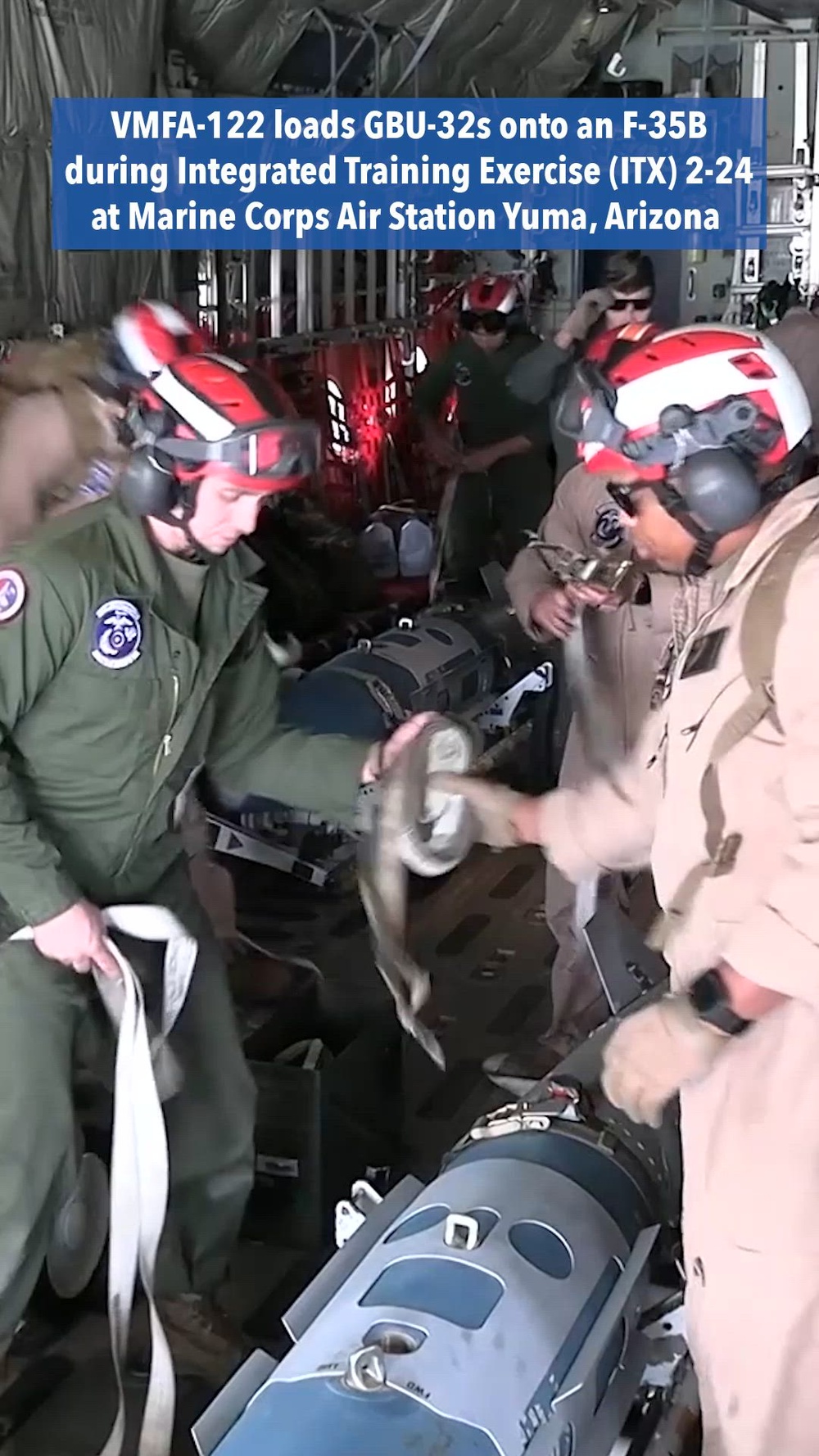 DVIDS - Video - VMFA-122 GBU-32 F-35B load