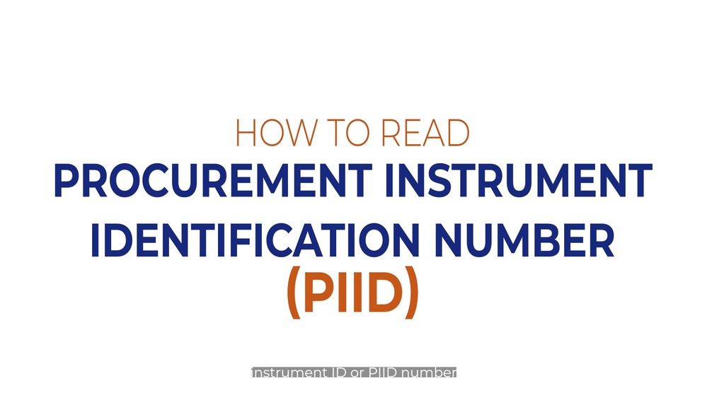 DVIDS - Video - Procurement Instrument Identification Number (open caption)