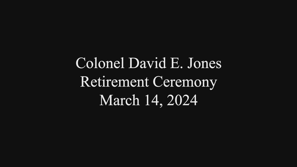 DVIDS - Video - U.S. Marine Corps Col. David E. Jones retires after 33 ...