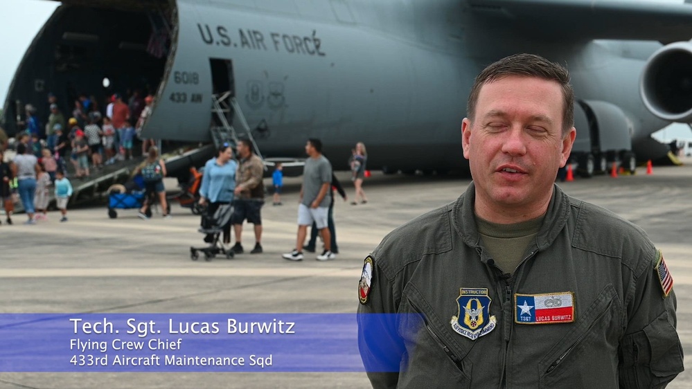 DVIDS - Video - C-5 Crew Chief at The Great Texas Air Show 2024