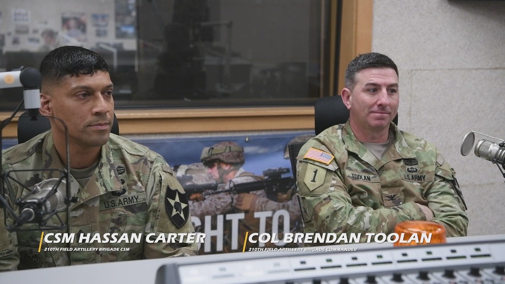 DVIDS - Video - Radio Interview with 210th Field Artillery Brigade Cmd team