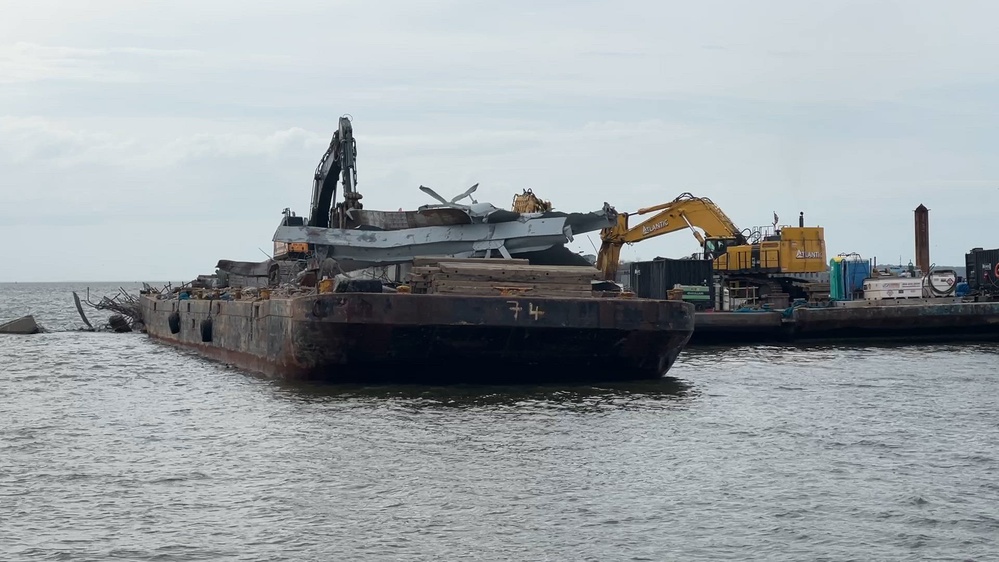 DVIDS - Video - Crew continue to remove debris and wreckage in wake of ...