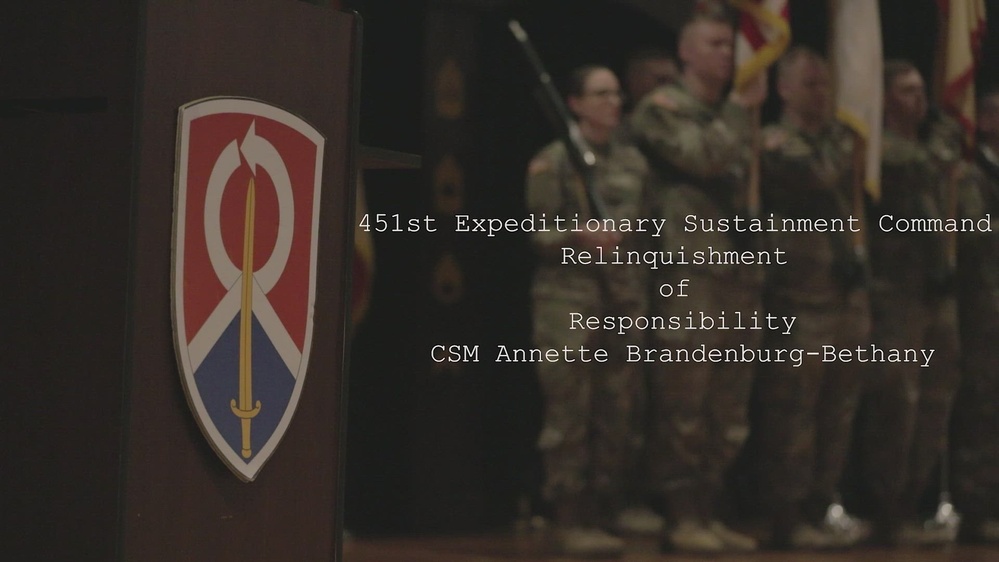 DVIDS - Video - 451 ESC Relinquishment of Responsibility for CSM ...