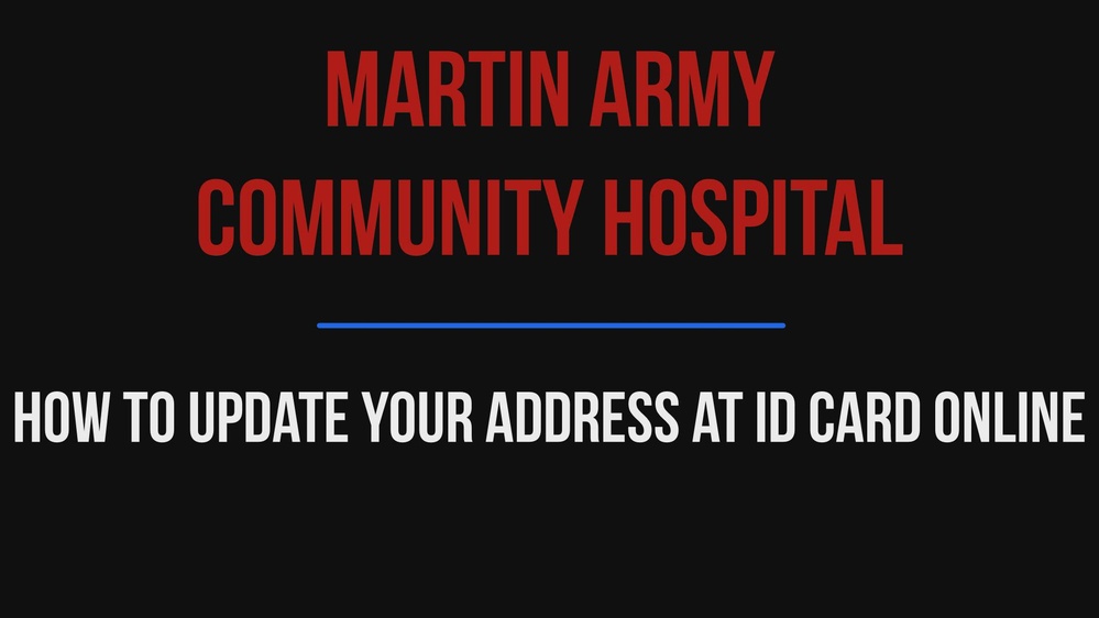 DVIDS - Video - How To Update Your Address at ID Card Online
