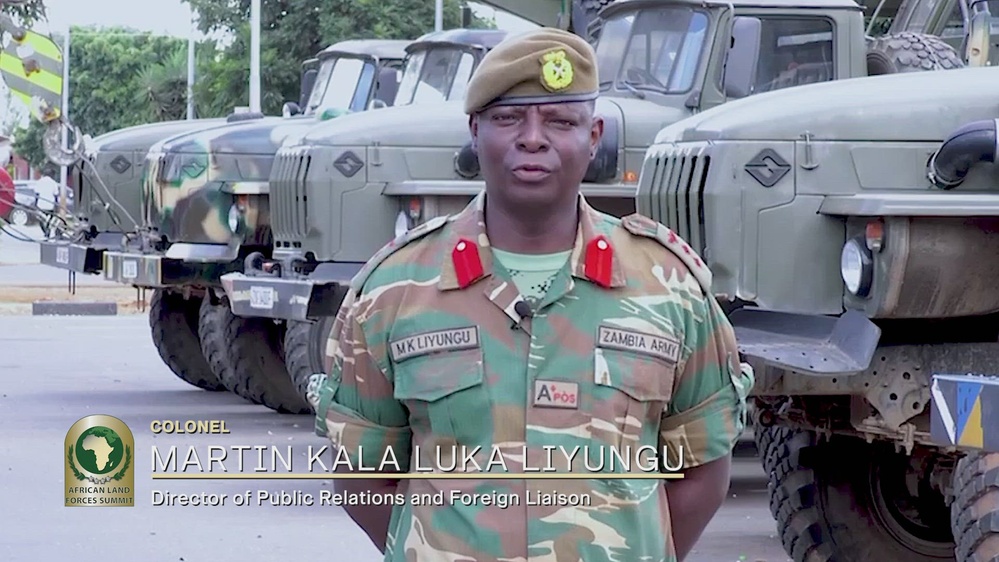 DVIDS - Video - Zambia Army Col. Martin Kala Luka Liyungu welcomes ...