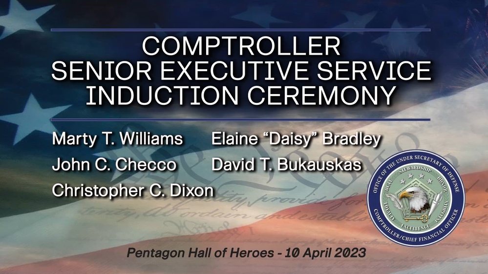 DVIDS - Video - Comptroller Senior Executive Service Induction Ceremony