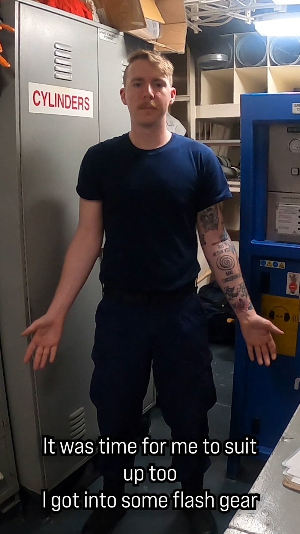 DVIDS - Video - Today I went to work with a damage controlman aboard ...