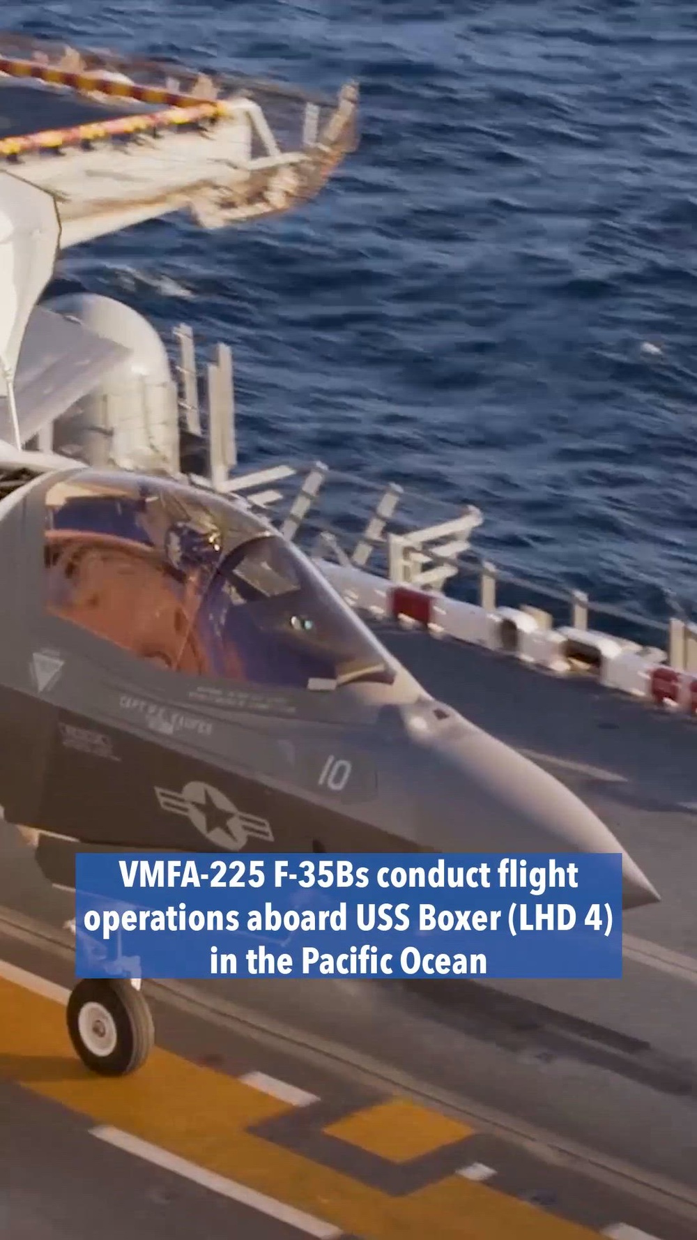 DVIDS - Video - VMFA-225 F-35Bs conduct flight operations aboard USS ...