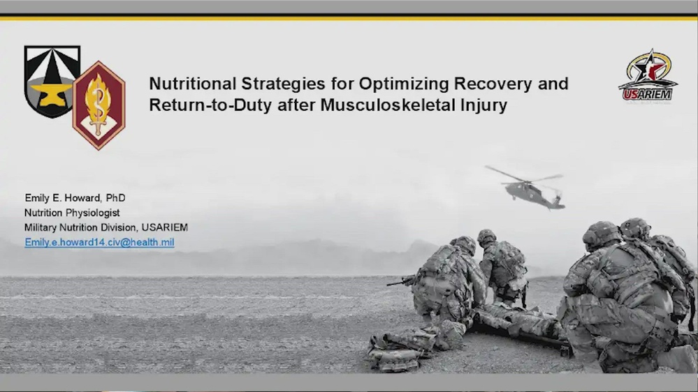 DVIDS - Video - 2024 H2F Symposium Break Out Session: Nutritional Strategies for Optimizing Recovery