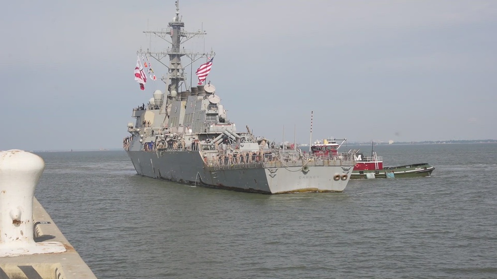 DVIDS - Video - USS Carney (DDG 64) Visits Naval Station Norfolk