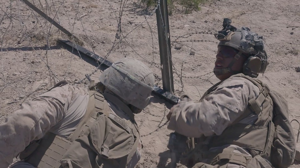 DVIDS - Video - 3rd LAR and 1st CEB Marines conduct a live-fire demo range