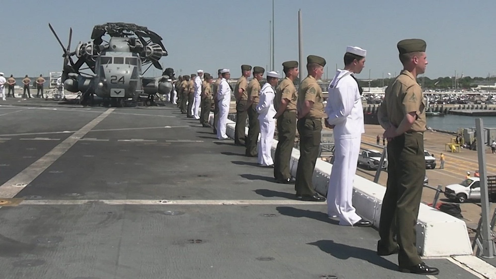 DVIDS - Video - Marines and Sailors with WSP ARG-24th MEU (SOC) Man the ...