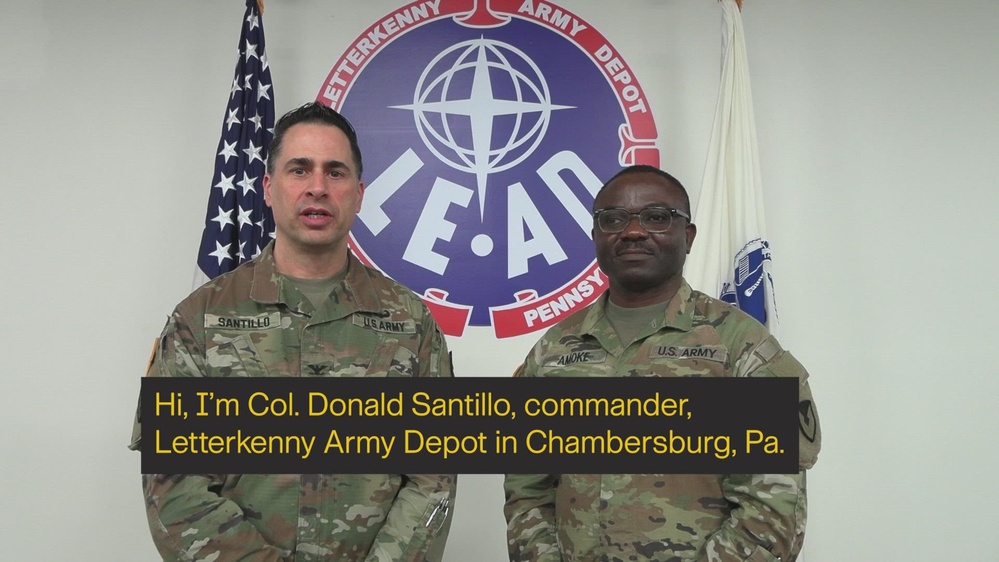 DVIDS - Video - Col. Donald Santillo Sgt. Maj. Ekondua Amoke ABD249 ...