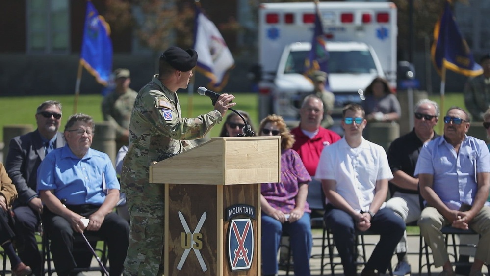 DVIDS - Video - Maj. Gen. Scott Naumann 10th Mountain Division Change ...