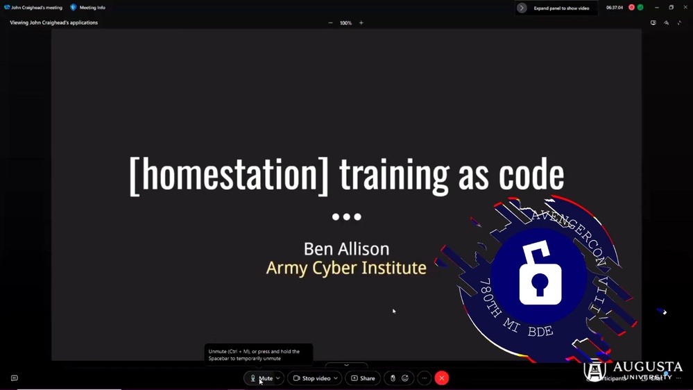 DVIDS - Video - AvengerCon VIII: Homestation Training as Code: a ...