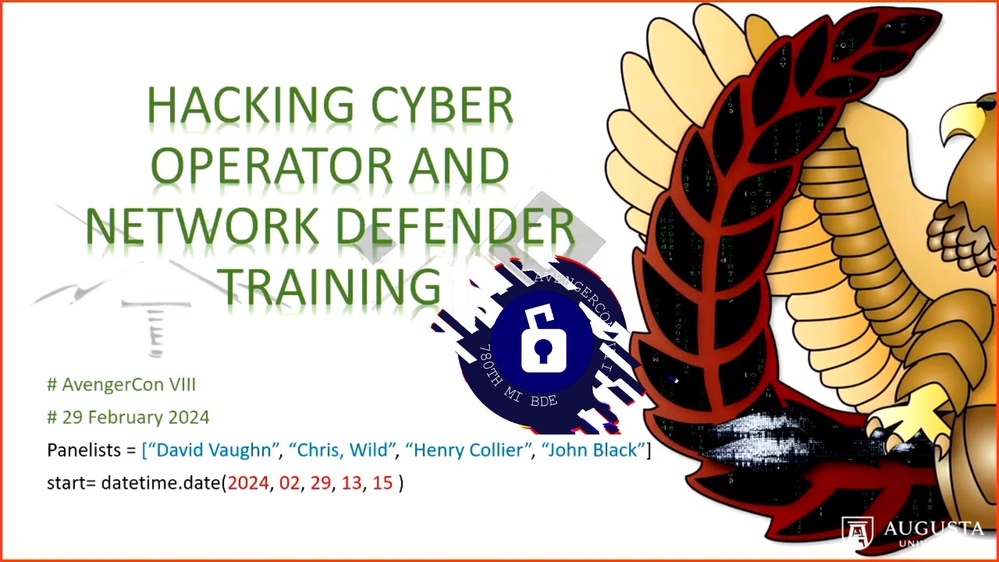 DVIDS - Video - AvengerCon VIII: WO Panel: Hacking Cyber Operations and ...