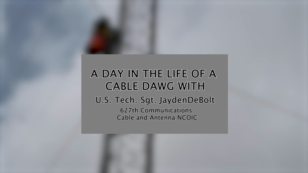 DVIDS - Video - A day in the life of a Cable Dawg