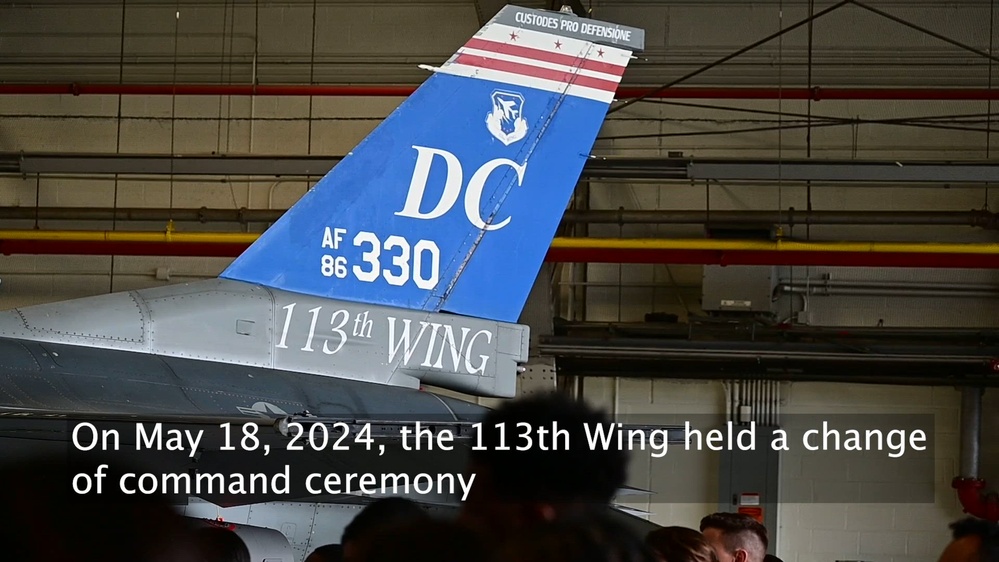 DVIDS - Video - 113th Wing Changes Command