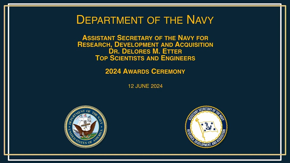 DVIDS - Video - Dr. Etter Top Scientists & Engineers Awards Ceremony