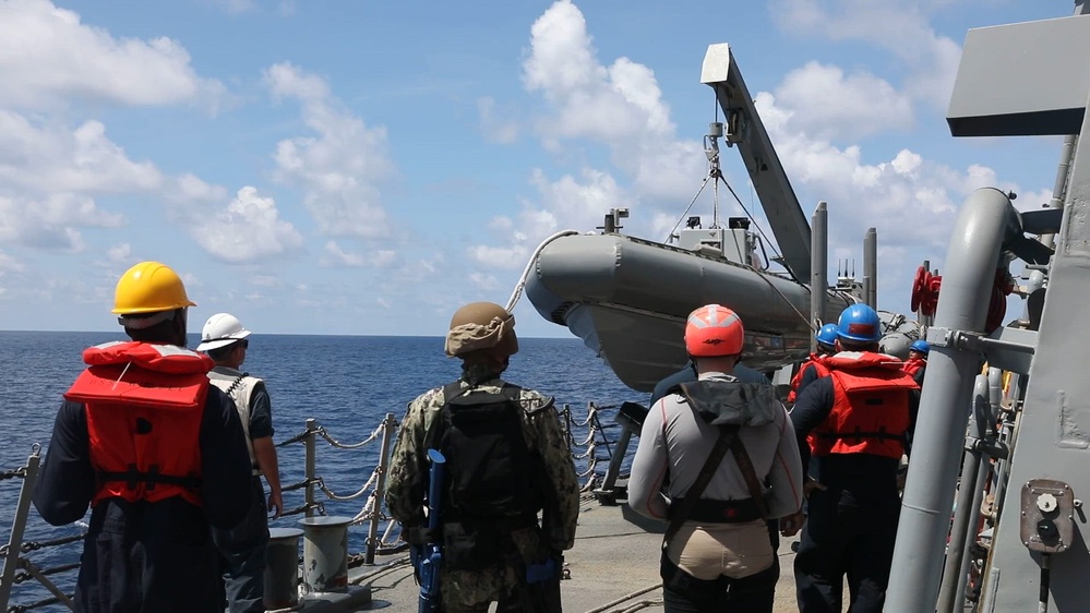 DVIDS - Video - USS Russell rib operations