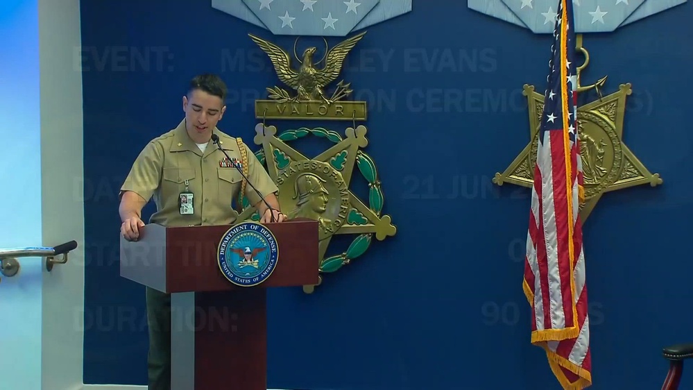 DVIDS - Video - Promotion Ceremony in honor of SES Ashley Evans