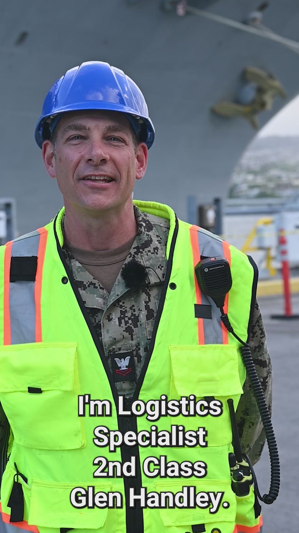 DVIDS - Video - Logistics Specialist Provides Pierside Support For ...