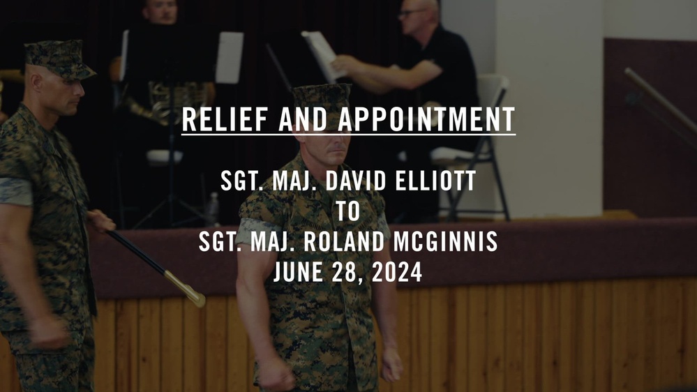 DVIDS - Video - USMCFEA Sergeant Major Relief and Appointment Ceremony