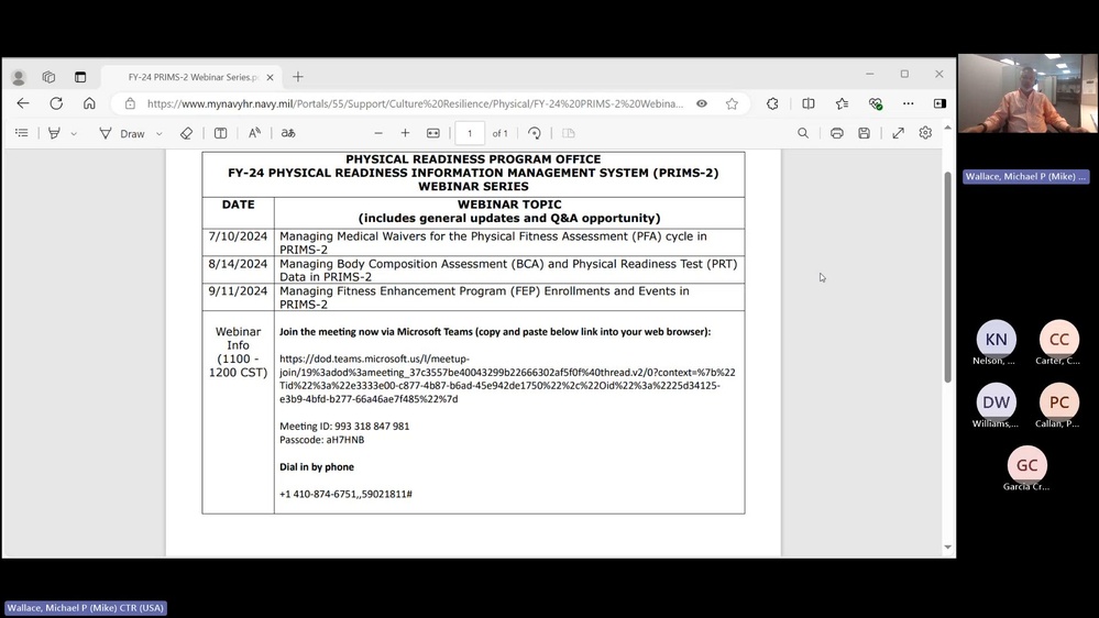 DVIDS - Video - PRIMS-2 Training Series Webinar for Navy CFLs