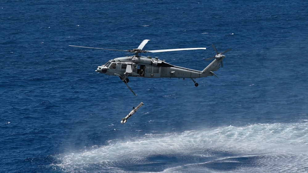 DVIDS - Video - Airborne Mine Neutralization System deployed from MH-60 ...