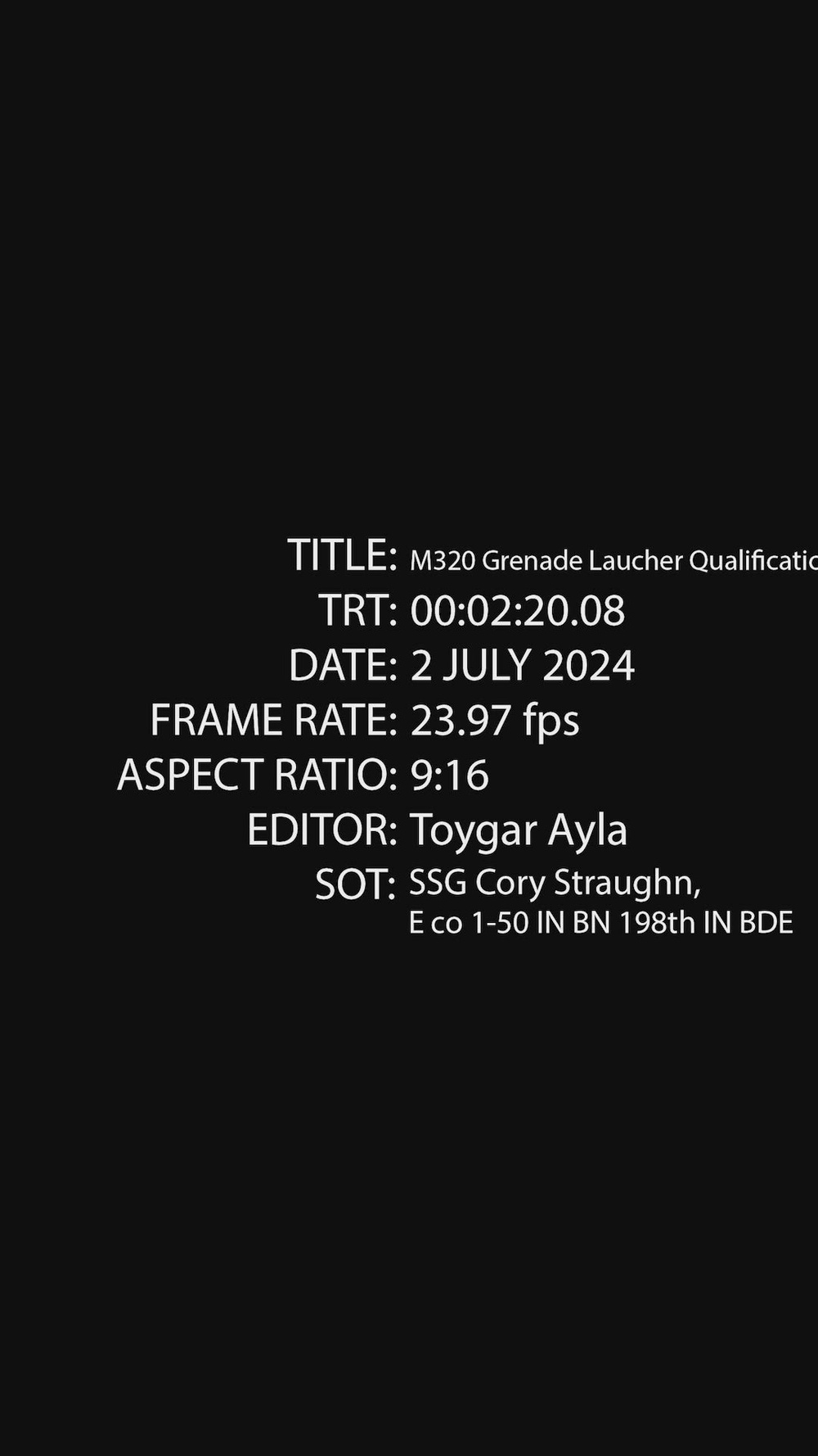 DVIDS - Video - M320 Grenade Launcher Qualification