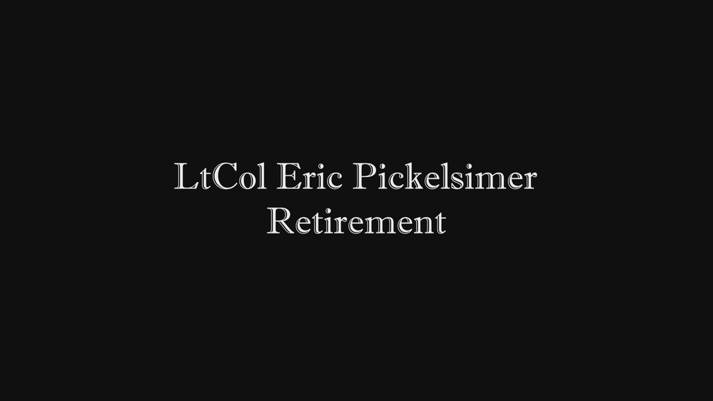 DVIDS - Video - Lt. Col. Pickelsimer Retirement