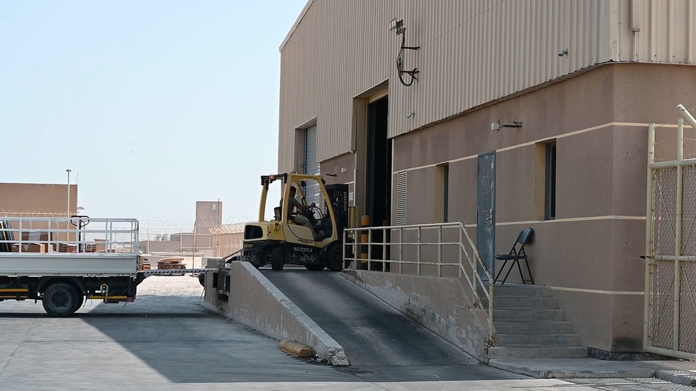 DVIDS - Video - 379th ELRS Inbound/Outbound Cargo B-Roll