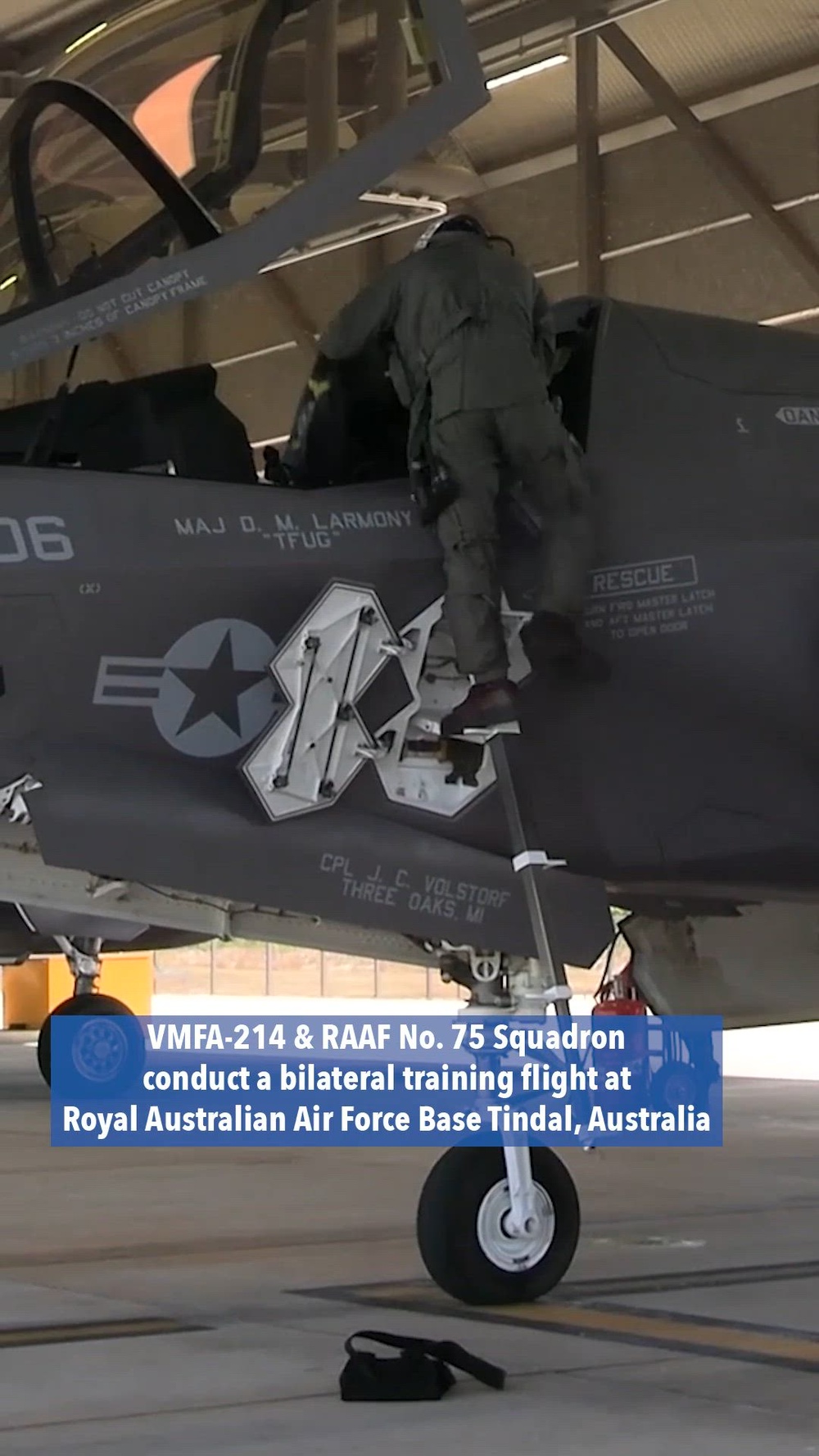 DVIDS - Video - VMFA-214 & RAAF No 75 Squadron bilateral training flight