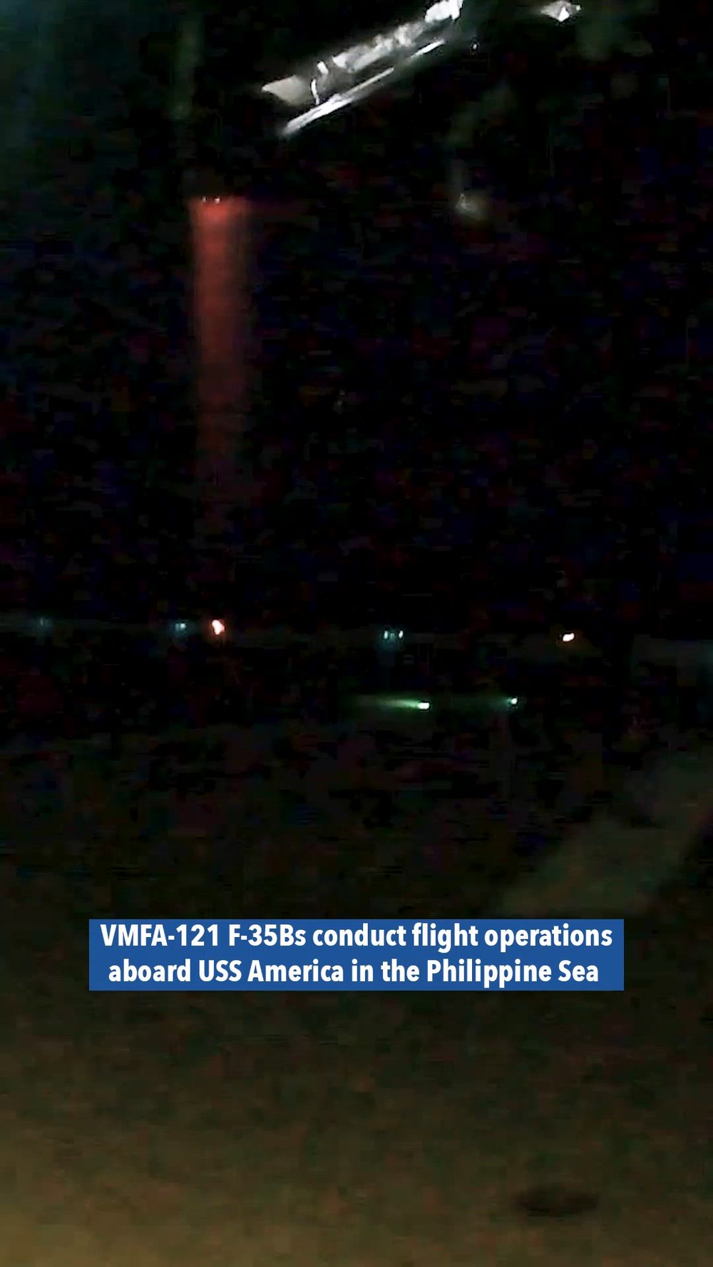 DVIDS - Video - VMFA-121 F-35B USS America flight operations Philippine Sea