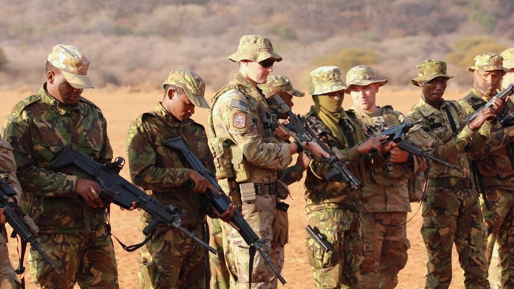 DVIDS - Video - Broll: US, Botswana conduct reflexive fire exercise