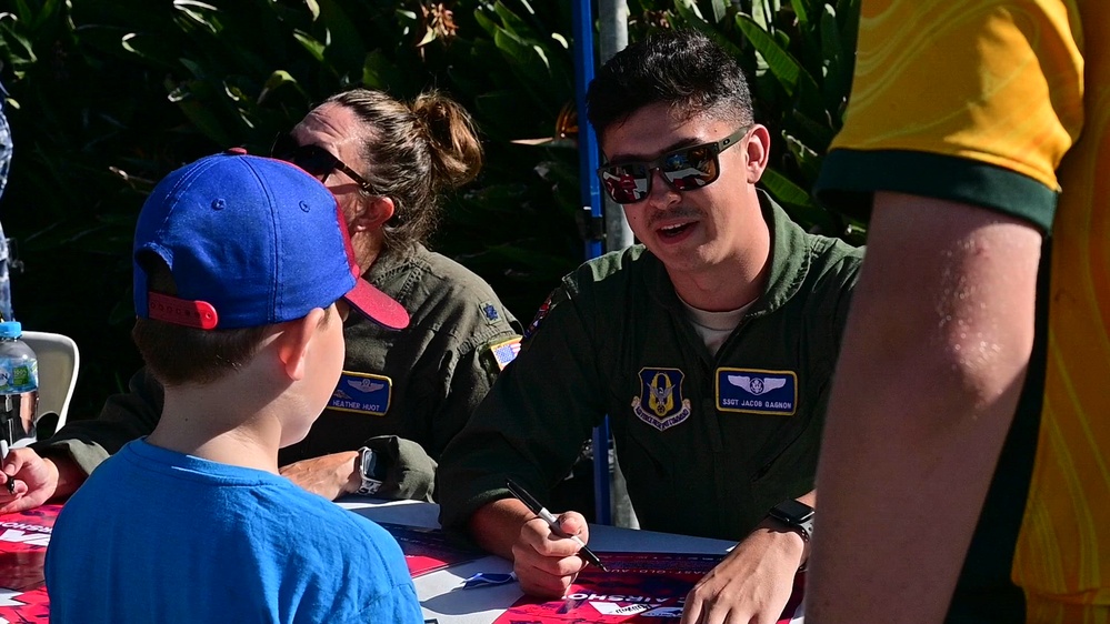 DVIDS - Video - 446th Airlift Wing pilots, loadmasters sign autograph ...