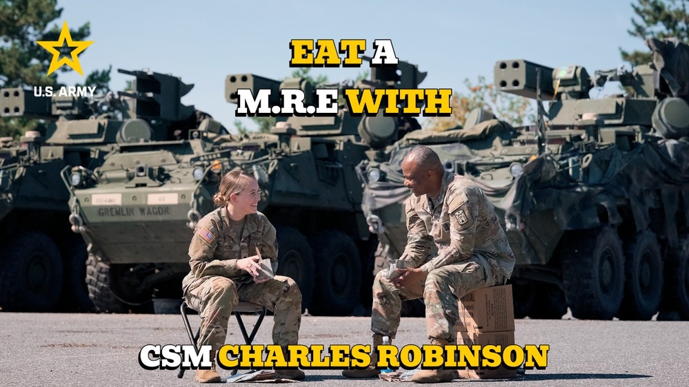 DVIDS - Video - Eat a M.R.E with Command Sgt. Maj. Charles Robinson