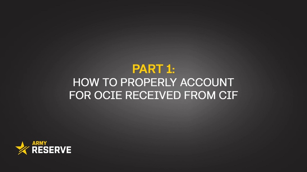 DVIDS - Video - OCIE process Part 1